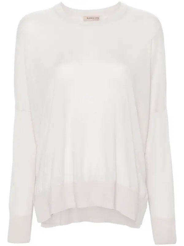 BLANCA VITA Fine-knit Sweater - Pink
