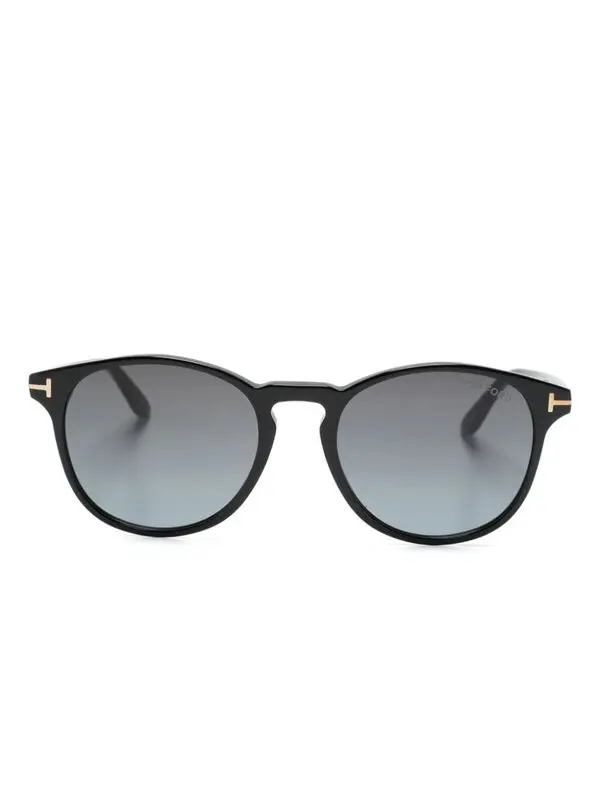 TOM FORD Geometric Frame Sunglasses - Black