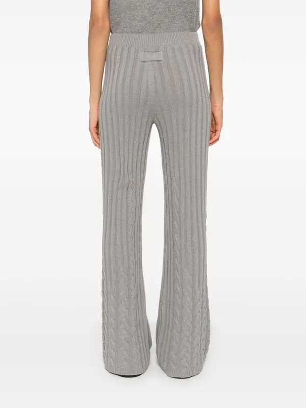 TWINSET Cable-knit Flared Trousers