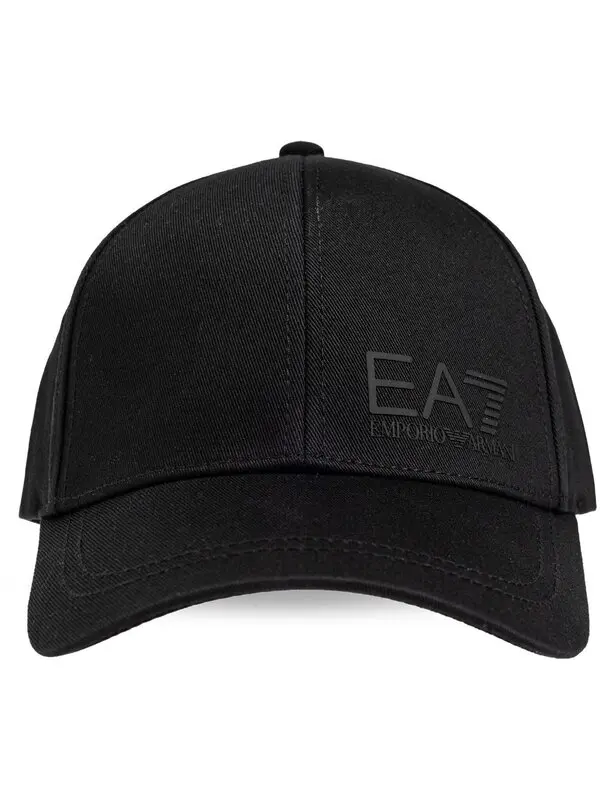 EA7 Logo Baseball Cap - Black