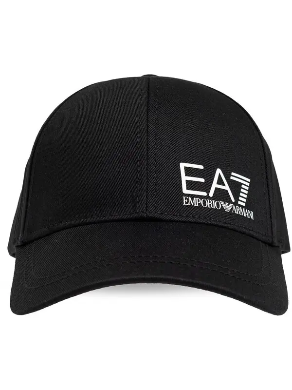 EA7 Logo-print Baseball Cap - Black