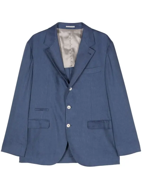 Brunello Cucinelli Single-breasted Blazer - Blue