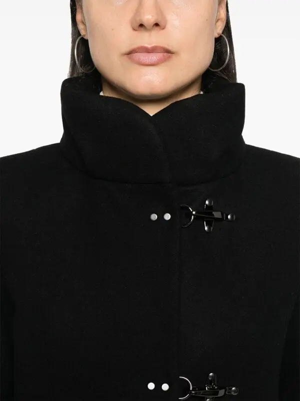 FAY Felted Coat - Black