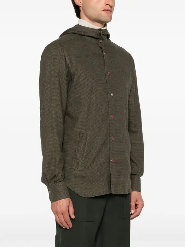 Kiton Houndstooth Hoodie