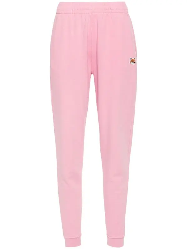 Maison Kitsuné Fox Head-appliqué Track Pants - Pink