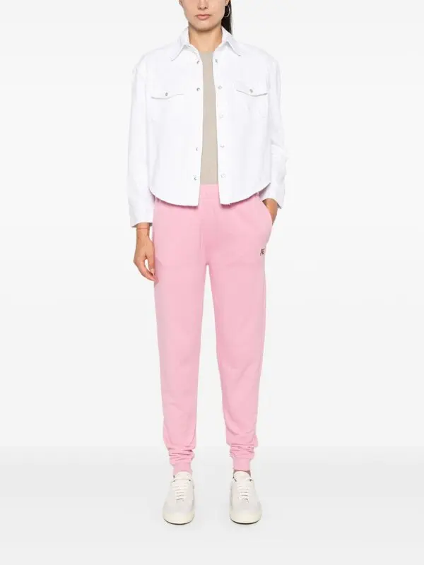 Maison Kitsuné Fox Head-appliqué Track Pants - Pink