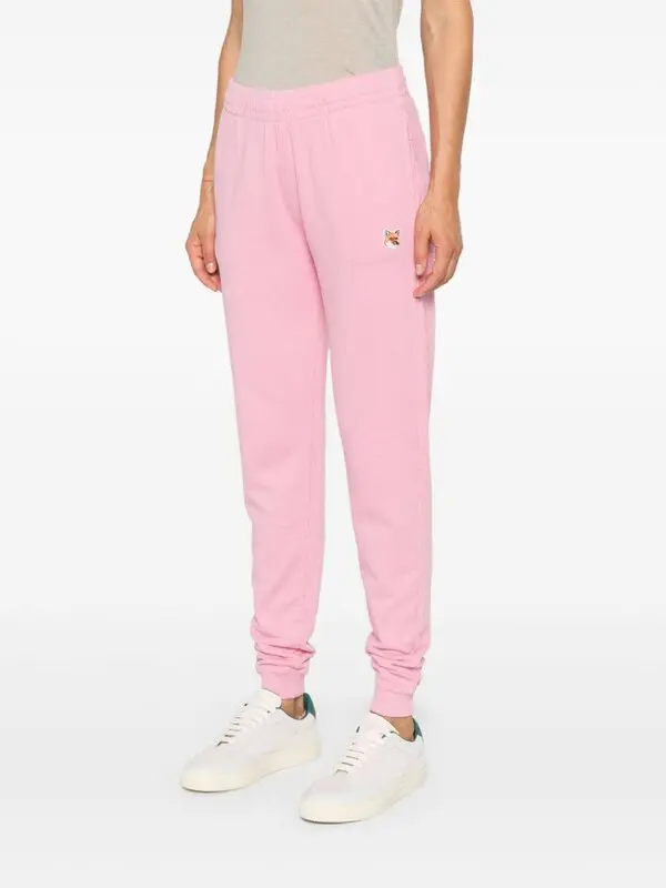 Maison Kitsuné Fox Head-appliqué Track Pants - Pink