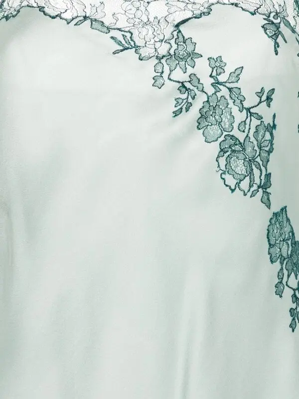 Carine Gilson Lace-trimmed Silk Camisole
