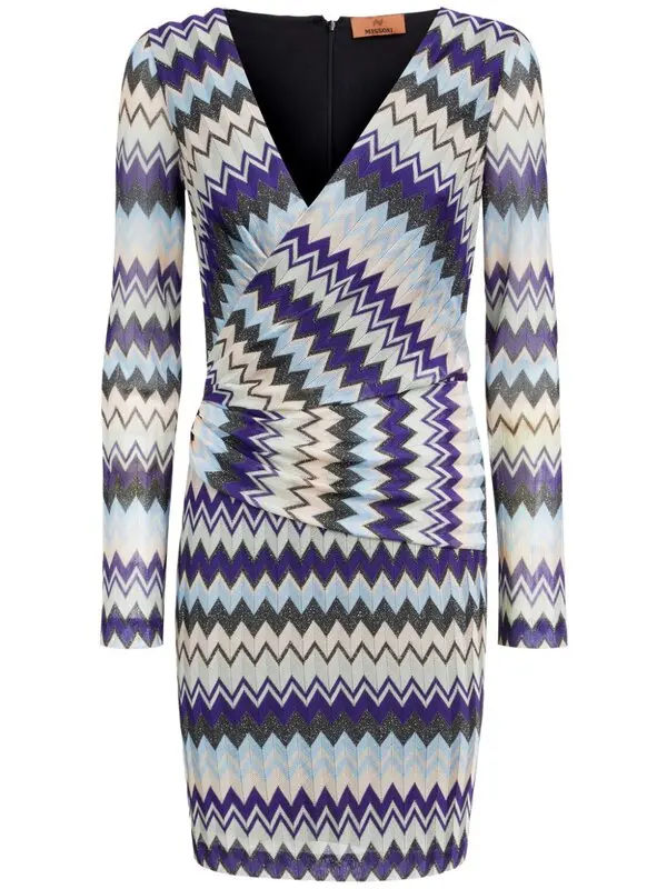 Missoni Zigzag Mini Dress - Neutrals