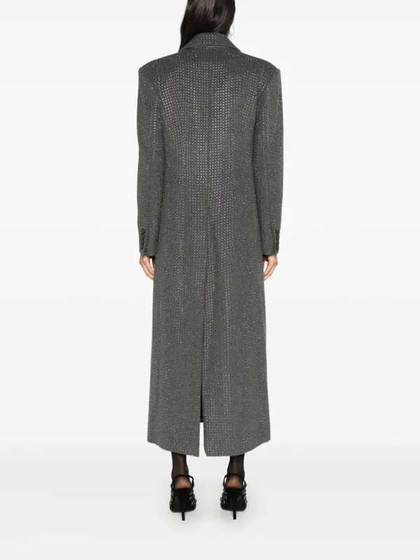 Giuseppe Di Morabito Rhinestone-embellished Overcoat - Grey