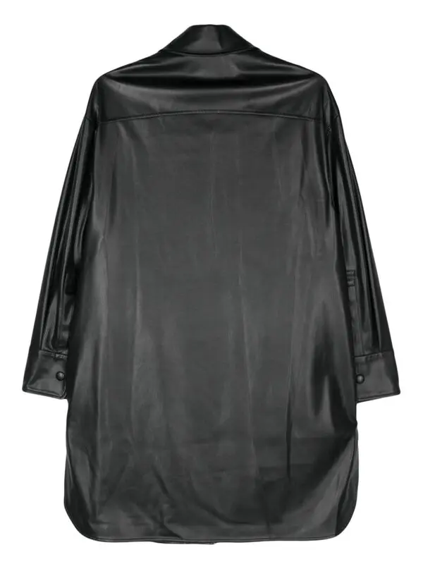 Stella McCartney Faux-leather Overshirt - Black