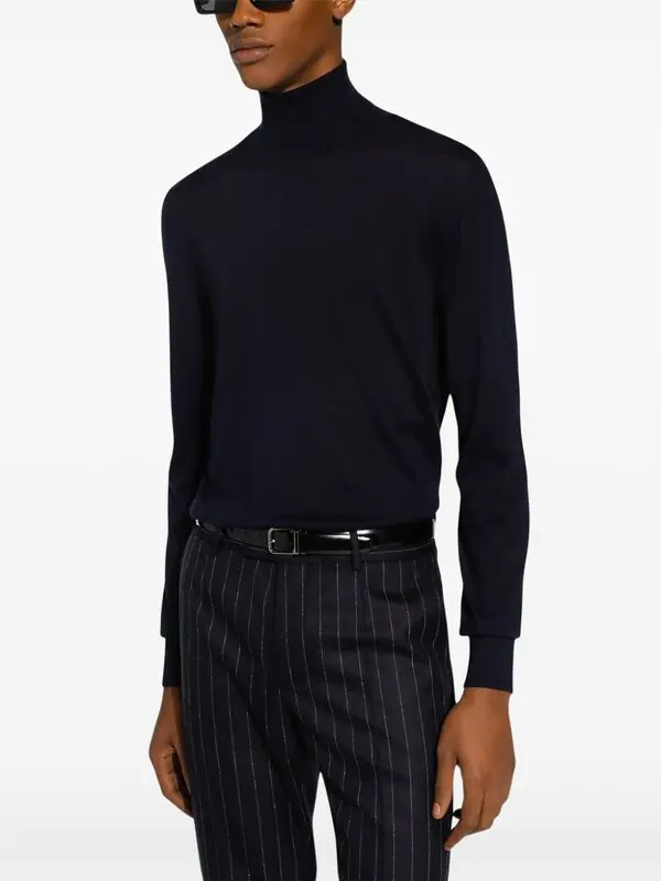 Dolce & Gabbana Roll-neck Jumper - Blue