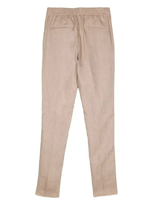 Peserico Linen Tapered Trousers - Neutrals