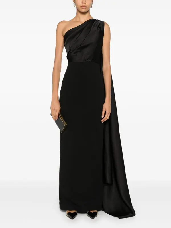 Solace London Yeva Gown - Black
