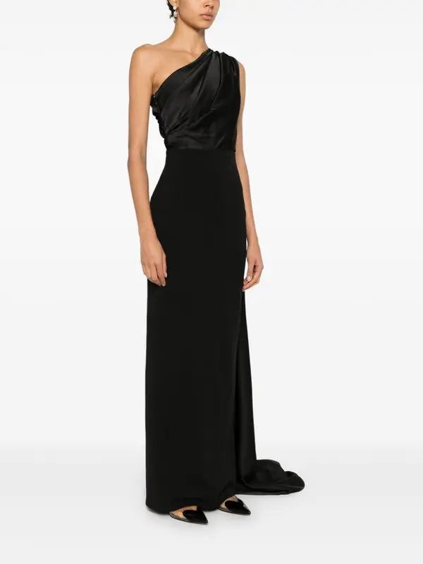 Solace London Yeva Gown - Black