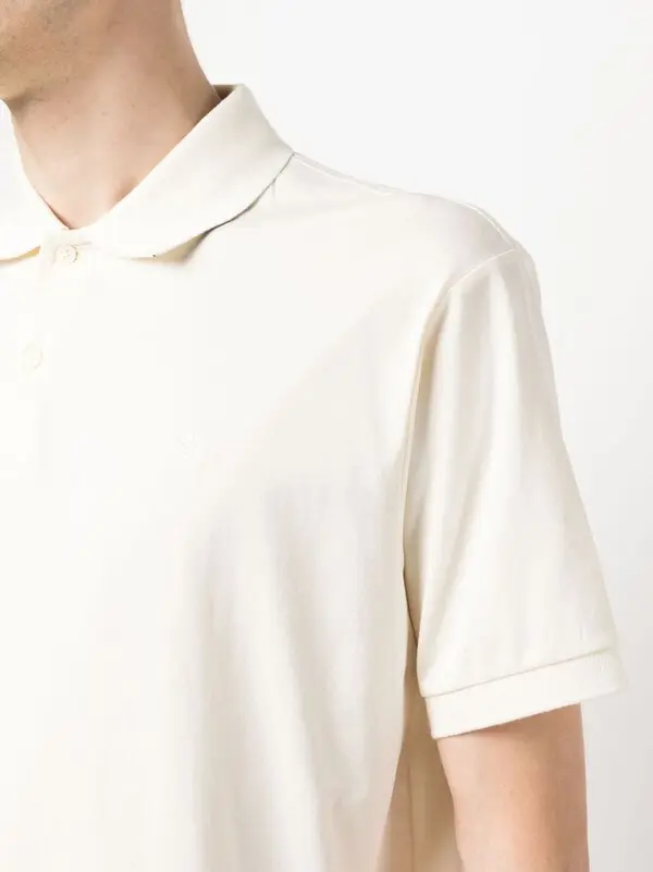 HACKETT Logo-embroidered Cotton Polo Shirt - Neutrals