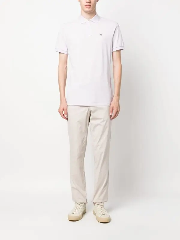 HACKETT LONDON Logo-embroidered Piqué Cotton Polo Shirt
