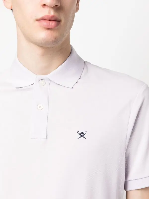 HACKETT LONDON Logo-embroidered Piqué Cotton Polo Shirt
