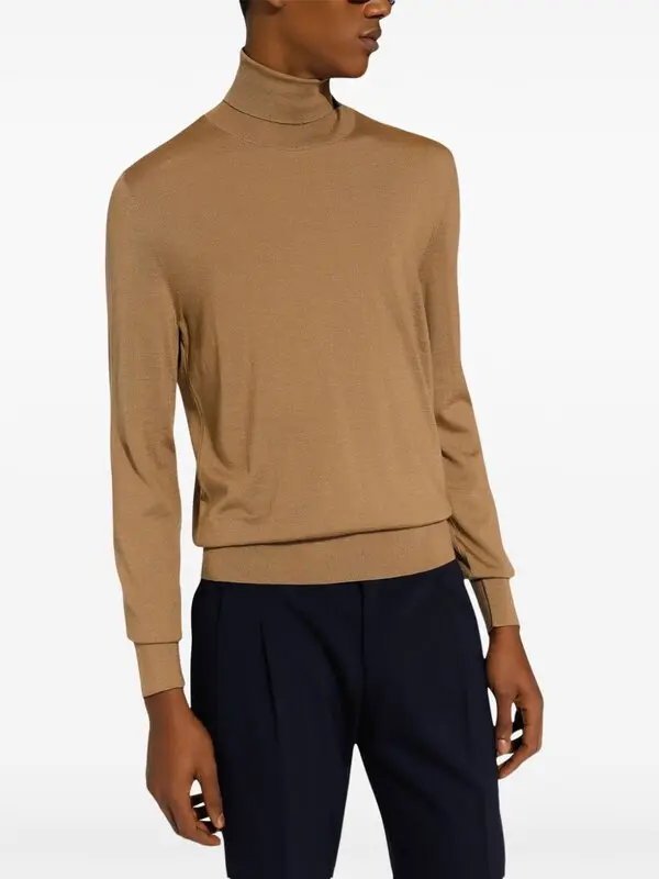 Dolce & Gabbana Roll-neck Jumper - Brown