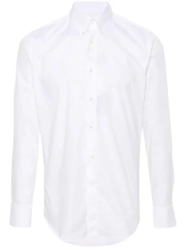 Canali Poplin Shirt - White