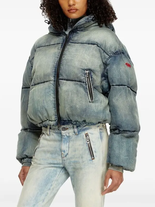 ジャケット・アウター BELPER / puffleed collar denim jacket Diesel® W-Aves Puffer Jacket In Blue - 36% Off | Editorialist