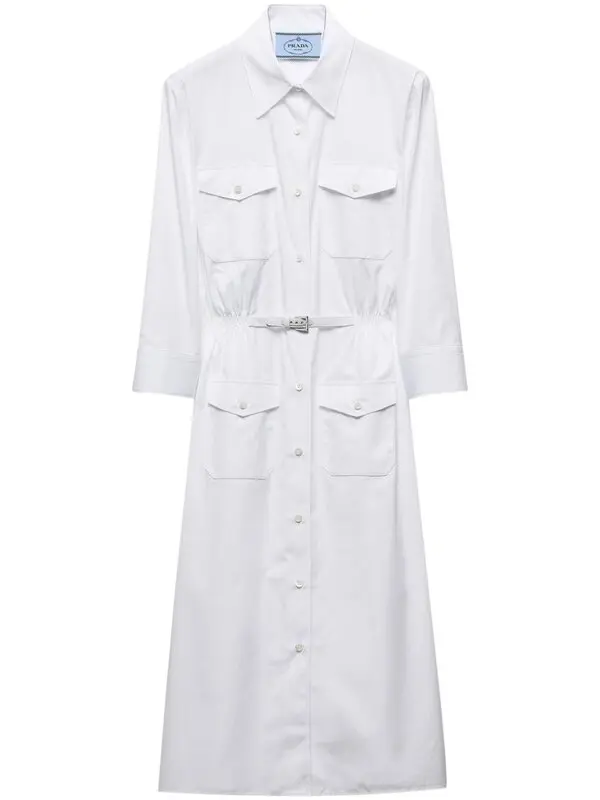 Prada Poplin Shirt Dress