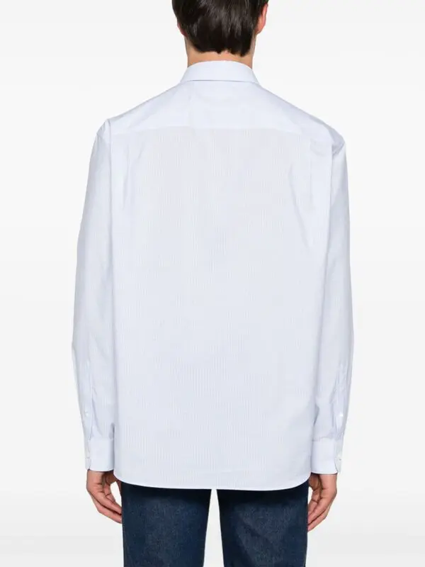 Gucci Striped Cotton Shirt - Blue