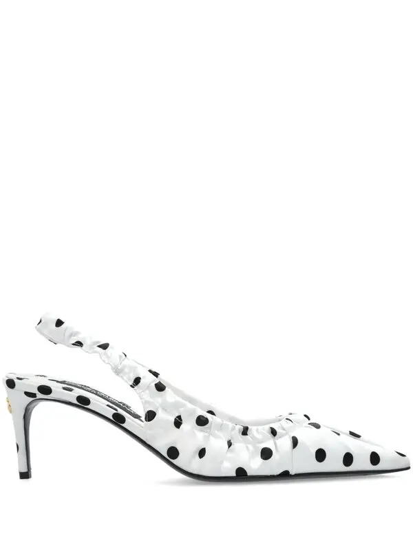 Dolce & Gabbana Polka Dot Slingback Pumps