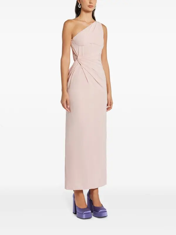 versace pink corset dress Blake Lively Wore a Pretty Pink Party Dress for a Night Out in NYC