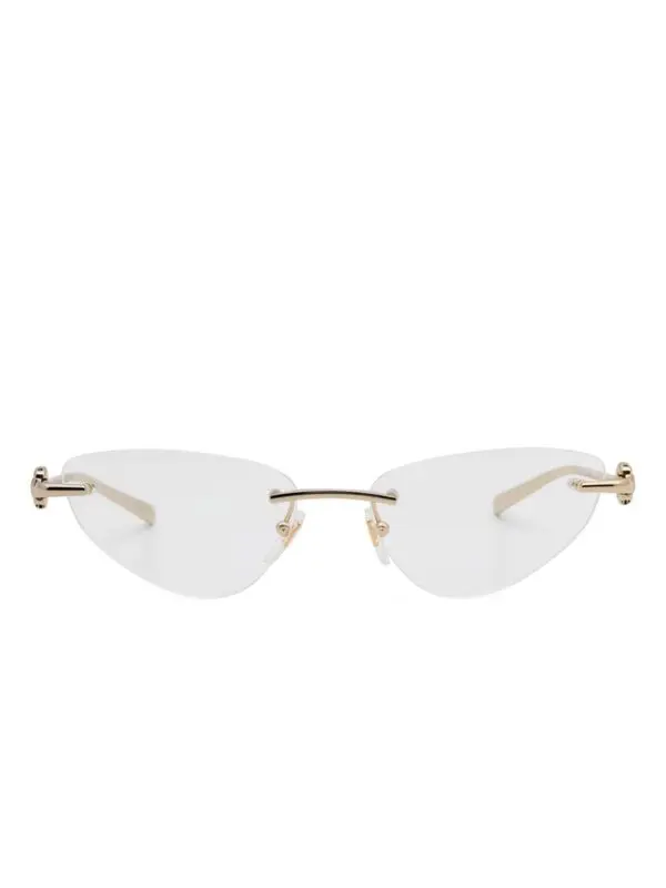 Gucci Cat-eye Glasses - Gold