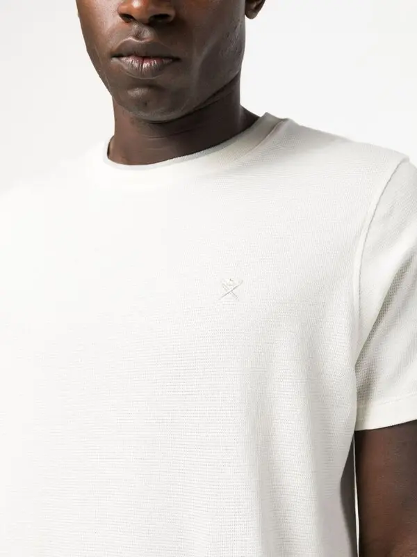 HACKETT Embroidered-logo Cotton T-shirt - White