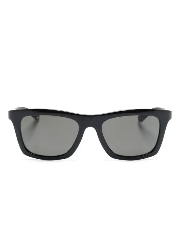 Gucci Web-detail Sunglasses - Black