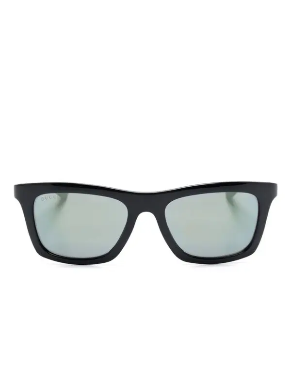 Gucci Rectangle-frame Sunglasses - Black