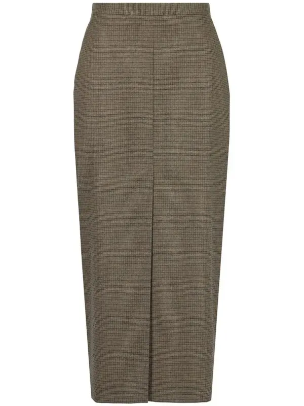 Pinko Checked Pencil Skirt