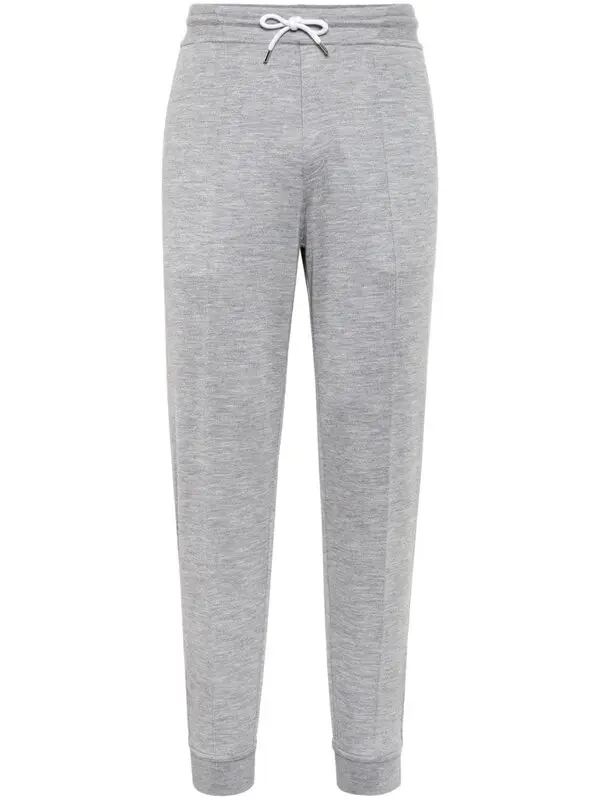 Brunello Cucinelli Pressed-crease Drawstring Trousers