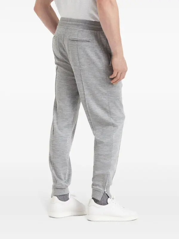 Brunello Cucinelli Pressed-crease Drawstring Trousers