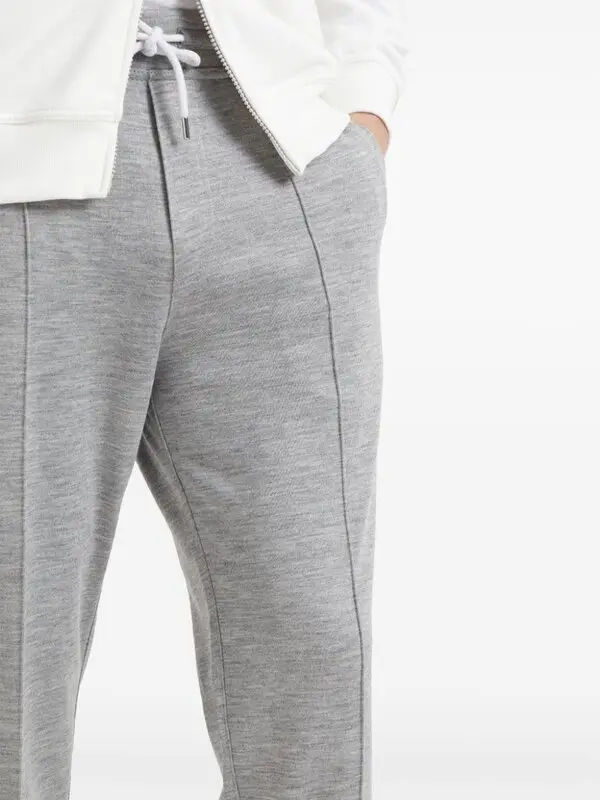 Brunello Cucinelli Pressed-crease Drawstring Trousers