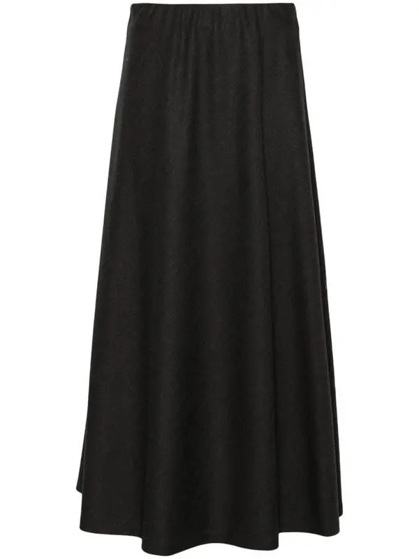 Brunello Cucinelli A-line Twill Skirt - Grey