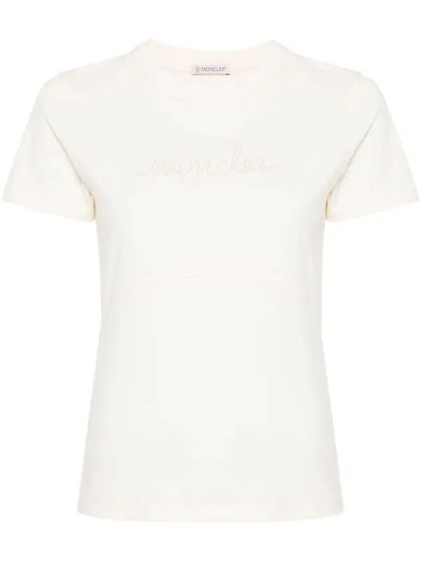 Moncler Logo-embroidered Cotton T-shirt