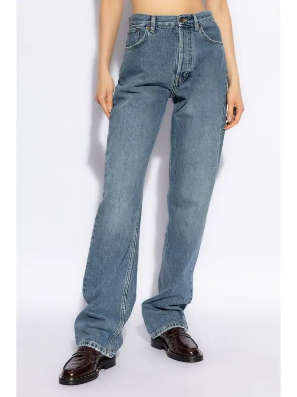 Moschino High-rise Straight Leg Jeans