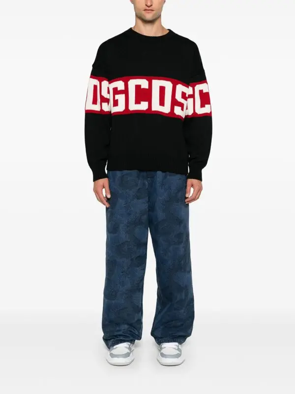 Gcds Band Logo Sweater - Black