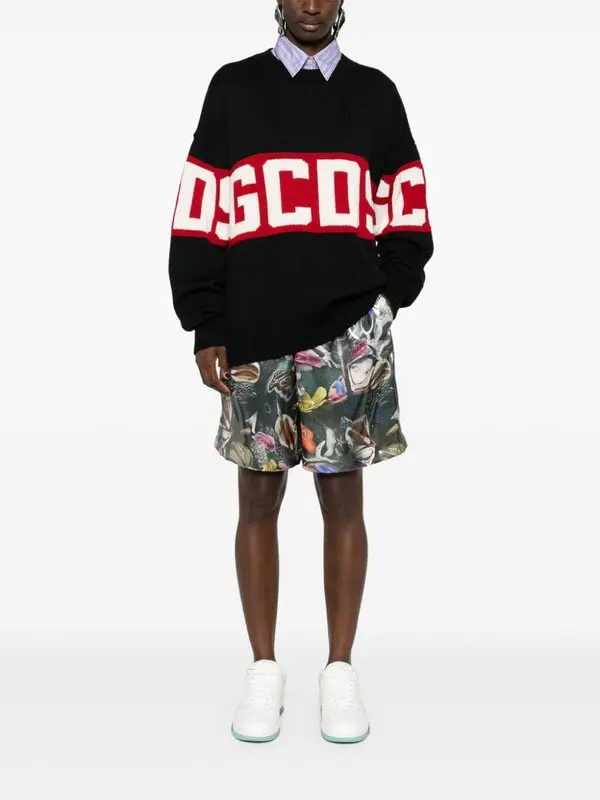 Gcds Band Logo Sweater - Black