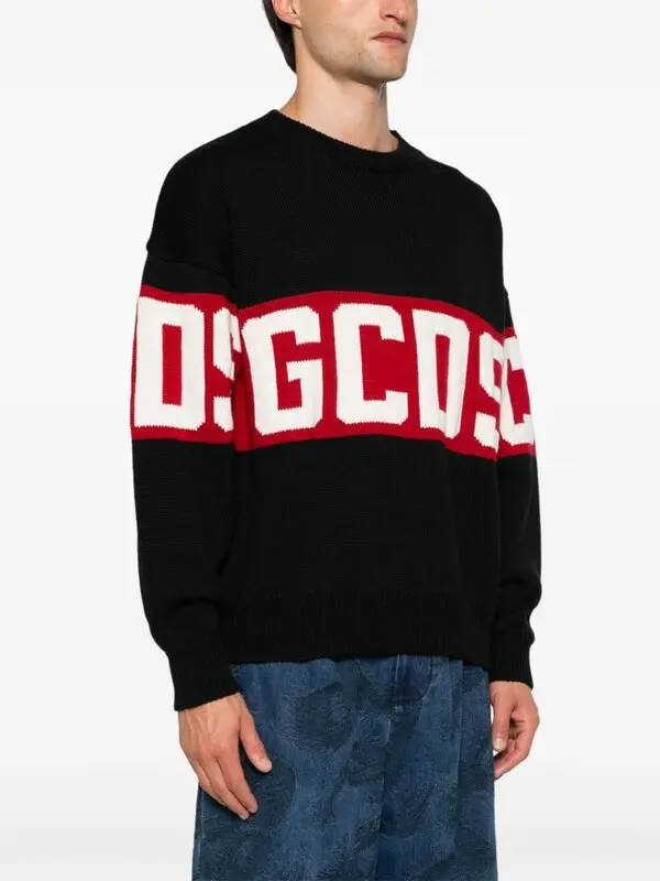 Gcds Band Logo Sweater - Black