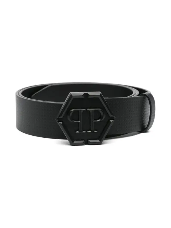 Philipp Plein Logo-buckle Belt - Black