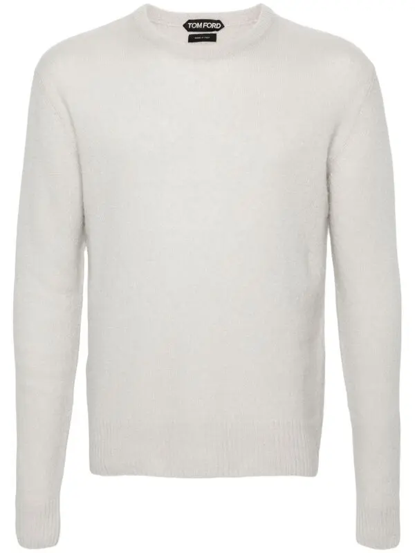 TOM FORD Ribbed-trim Sweater - Grey