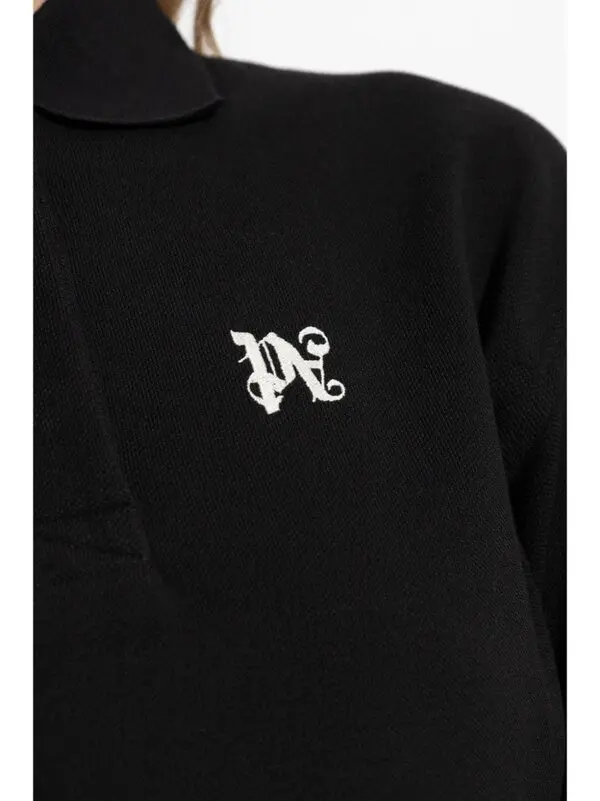 Palm Angels Monogram Polo Top