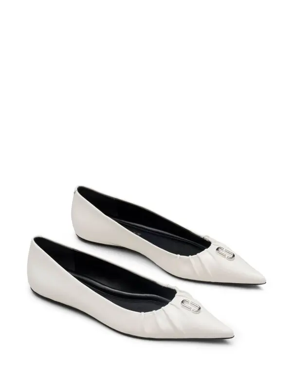 Marc Jacobs Ali Ballerina Flats - White