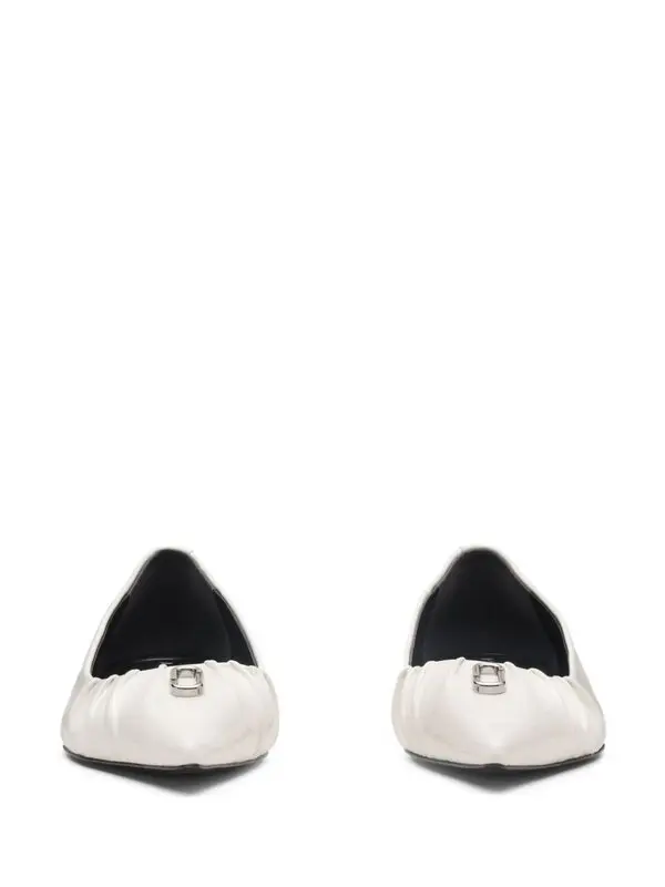 Marc Jacobs Ali Ballerina Flats - White