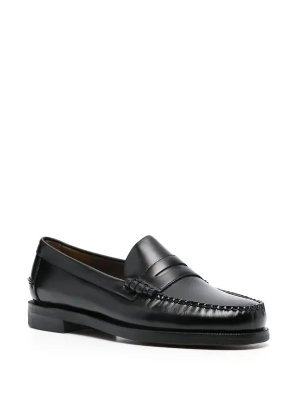 SEBAGO Penny-strap Loafers - Black