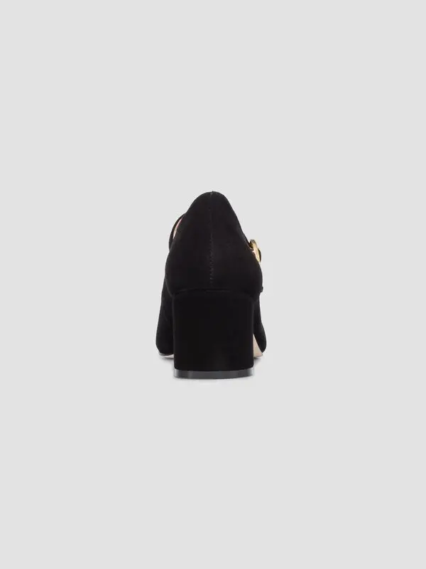 Bernardo Ancona Mary Jane Block Heels - Black